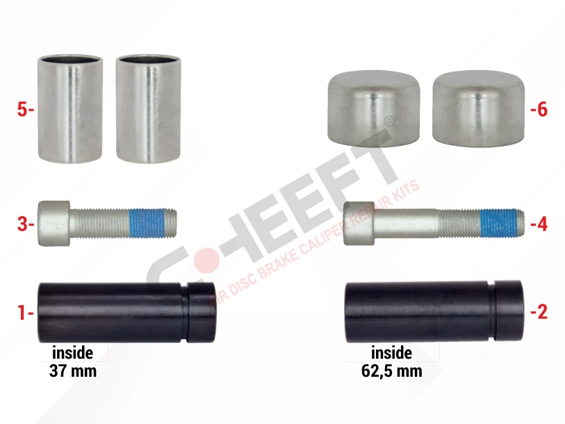 Caliper Guides & Caps Repair Kit